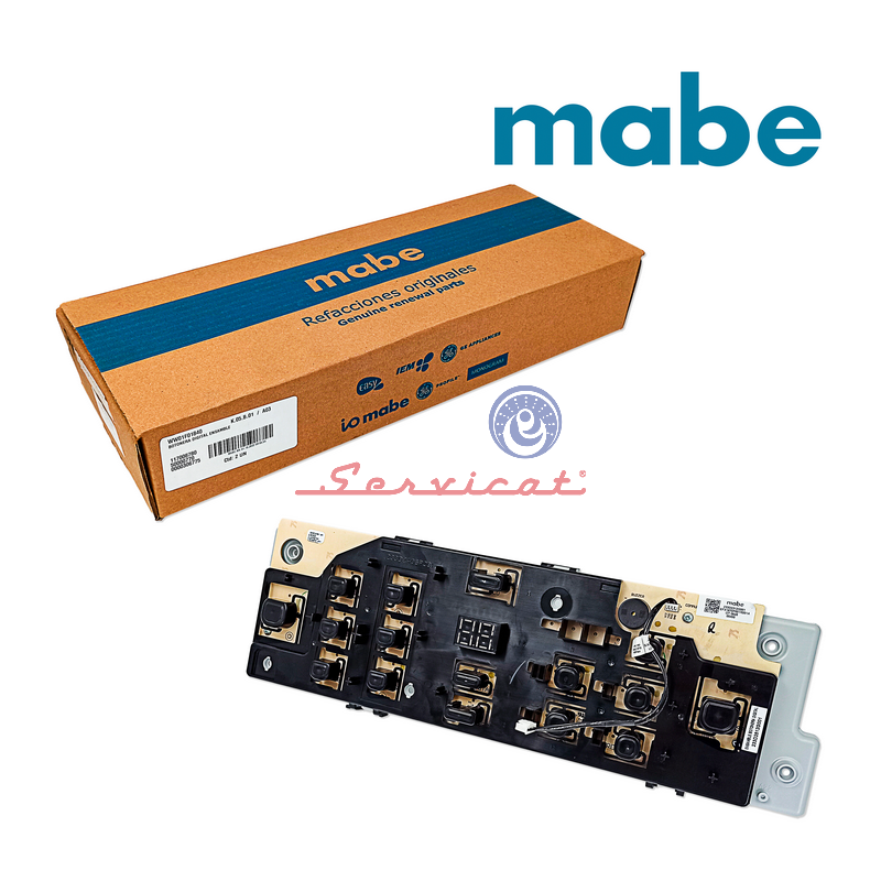 TARJETA ELECTRÓNICA BOTONERA DIGITAL 16KG-22KG ORIGINAL LAVADORA MABE | Distribuidores